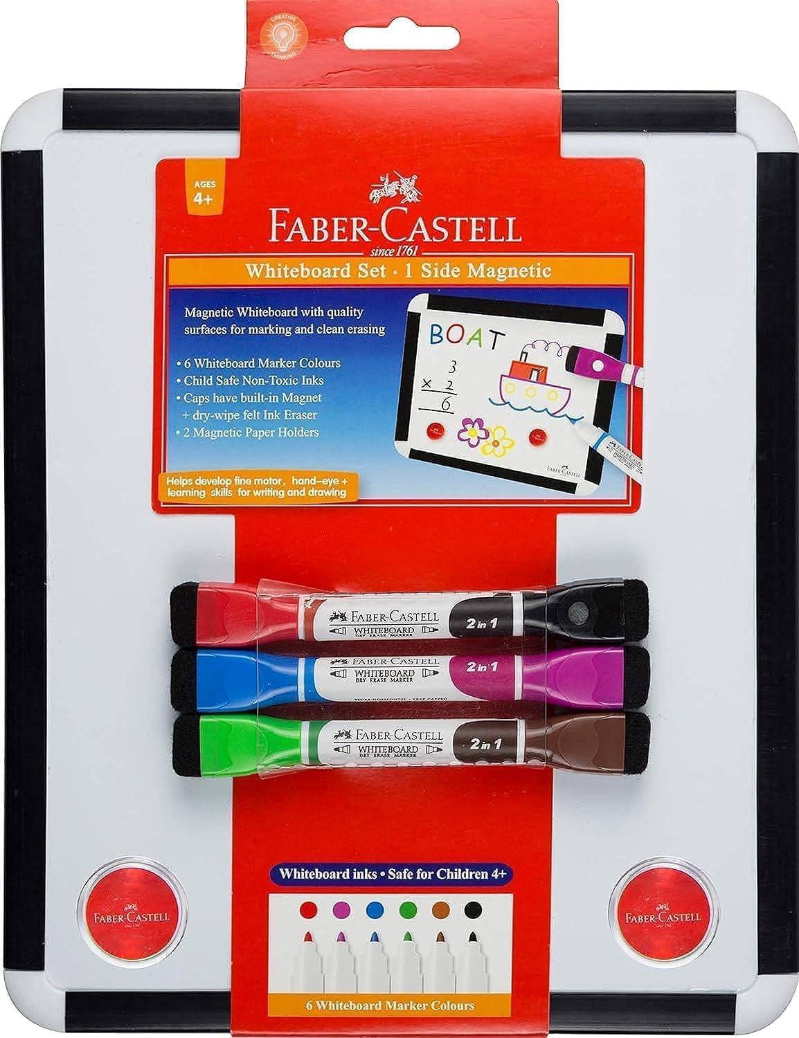 Magnetic Whiteboard & Bicolour Markers | NDIS Visual Communication Aid