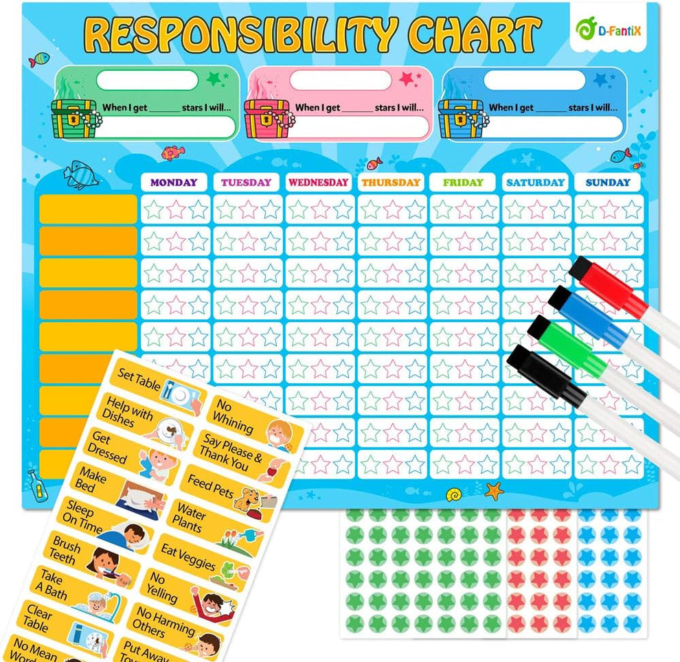 Magnetic Reward & Routine Chart | NDIS Visual Support for Kids