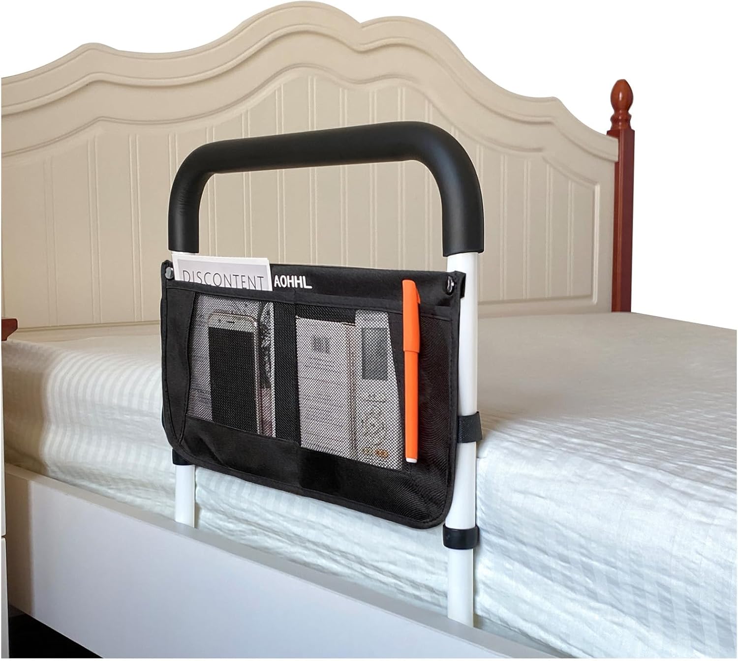 Adjustable Bed Assist Rail with Pocket | NDIS Fall Prevention Aid